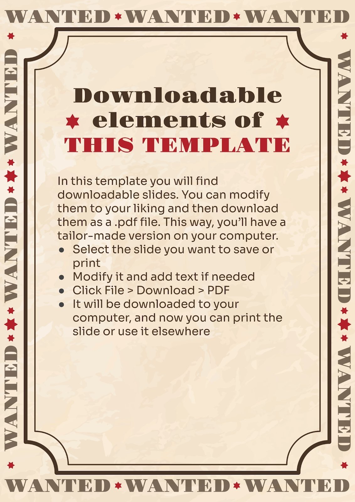 Funny Wanted Posters | Google Slides & PowerPoint template