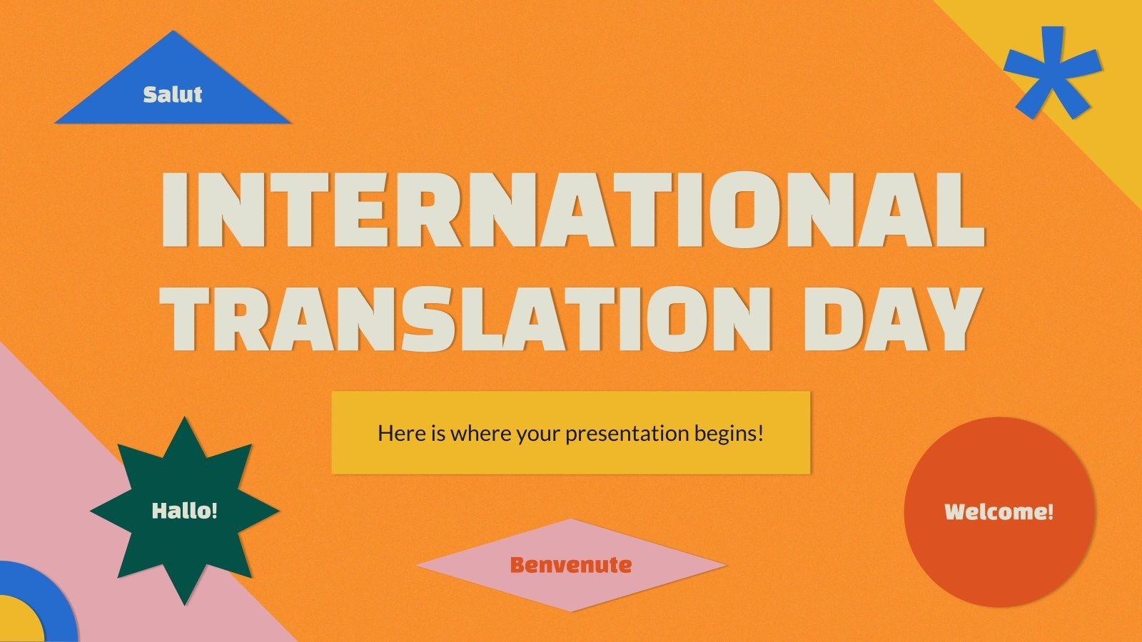 International Translation Day | Google Slides & PPT Template