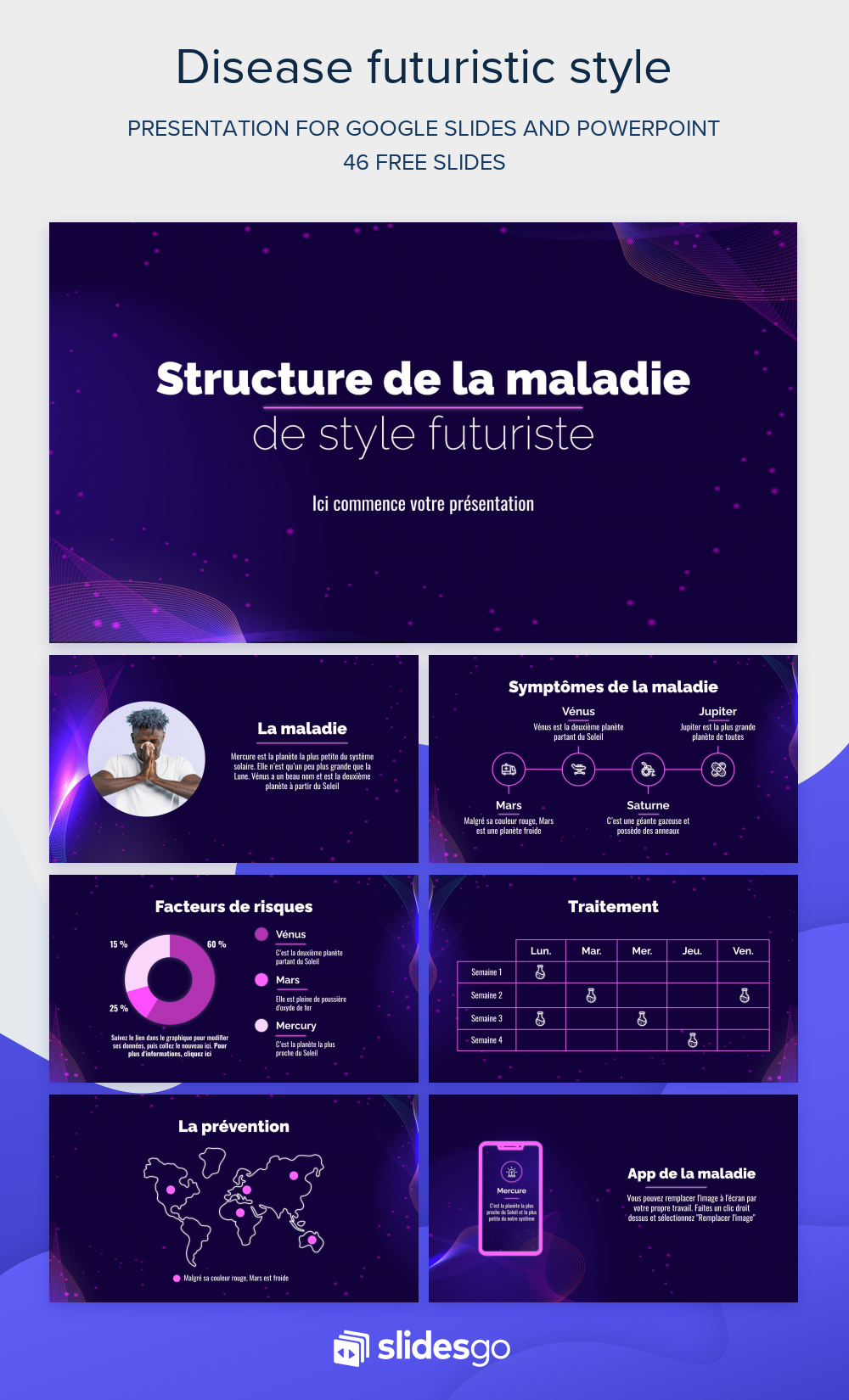 Structure of the Disease - Futuristic Style | Google Slides