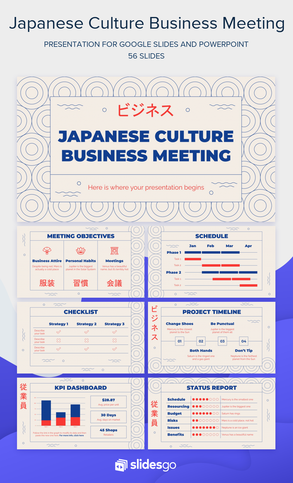 Japanese Culture Business Meeting | Google Slides & PowerPoint