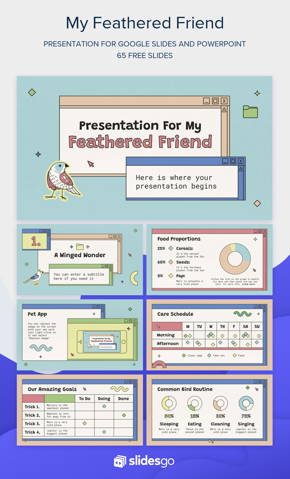 My Feathered Friend | Google Slides & PPT