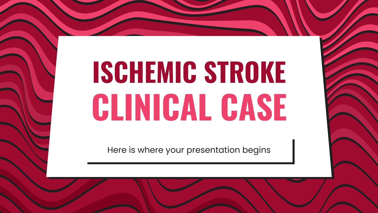 Ischemic Stroke Clinical Case Google Slides PowerPoint
