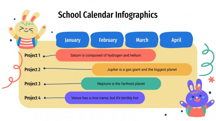 School Calendar Infographics | Google Slides & PowerPoint