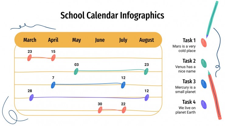 School Calendar Infographics | Google Slides & PowerPoint