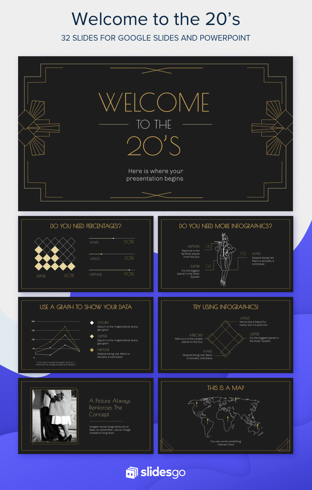 Welcome to the 20’s Google Slides and PowerPoint template