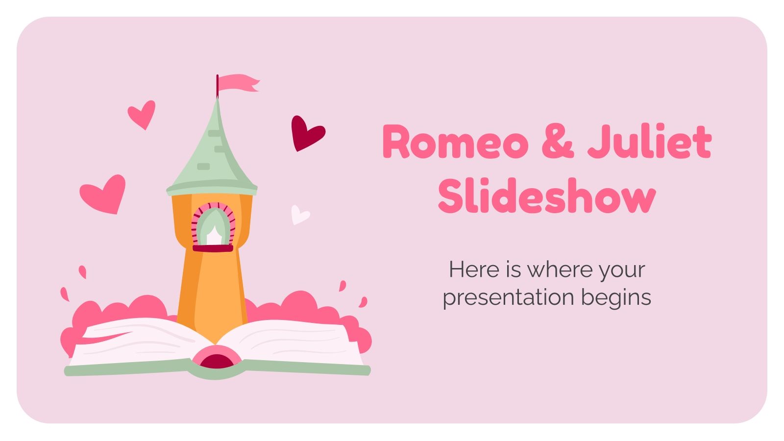 Romeo & Juliet Slideshow Google Slides & PowerPoint template