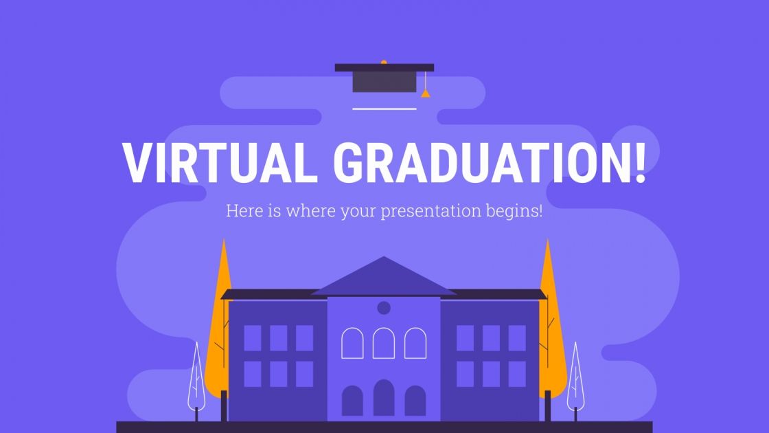 High School Virtual Graduation Google Slides and PPT template