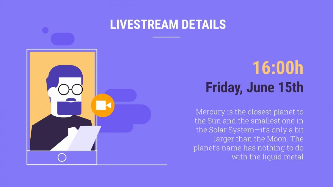 High School Virtual Graduation Google Slides and PPT template