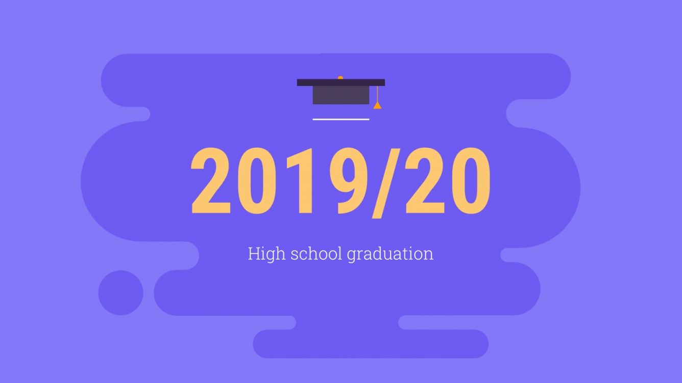 High School Virtual Graduation Google Slides and PPT template