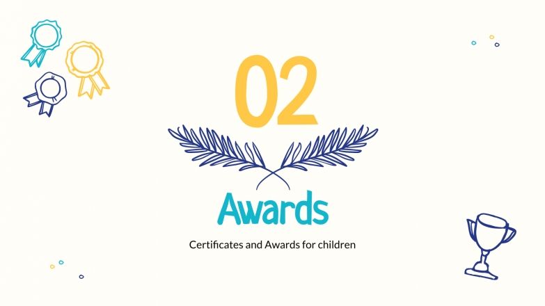 Primary School End of Year Awards Google Slides and PPT template