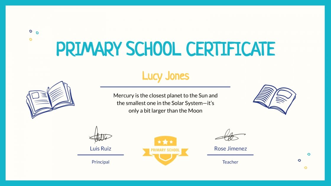 Primary School End of Year Awards Google Slides and PPT template