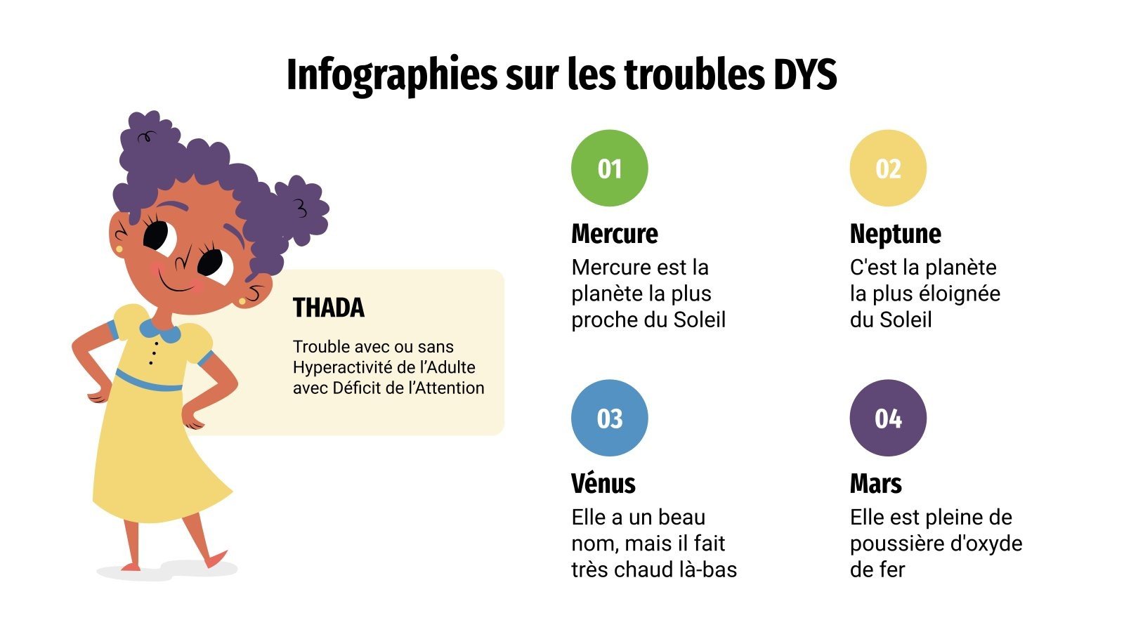 Infographies sur les troubles DYS | Google Slides & PowerPoint