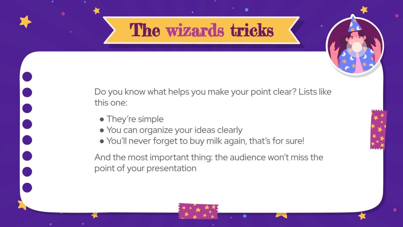 Wizard School Schedule | Google Slides & PowerPoint