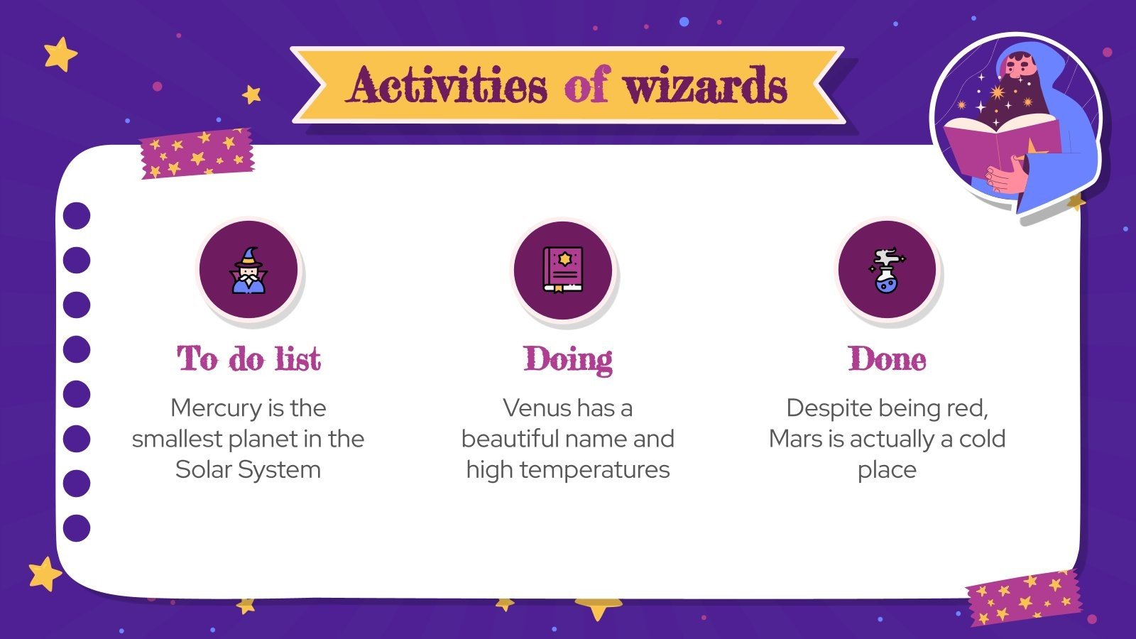 Wizard School Schedule | Google Slides & PowerPoint