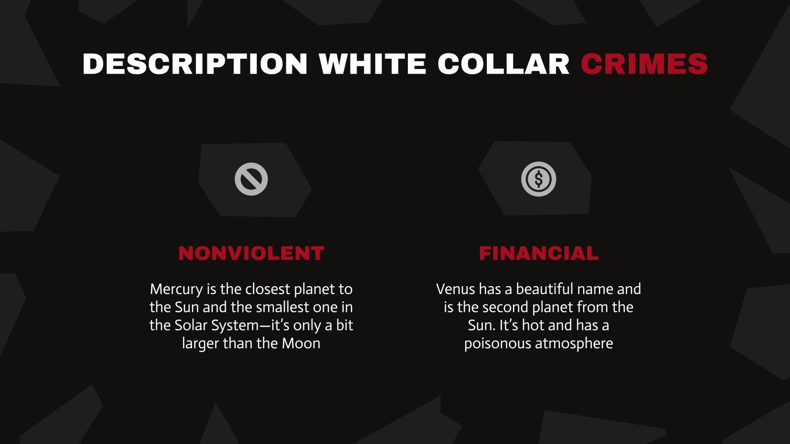 White Collar Crime | Google Slides & PowerPoint