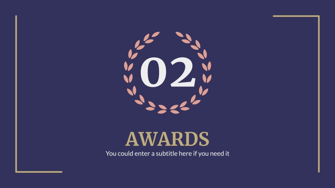 High School End of Year Awards Google Slides and PPT template