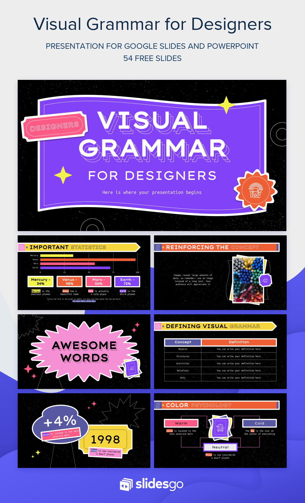 Visual Grammar for Designers | Google Slides & PowerPoint