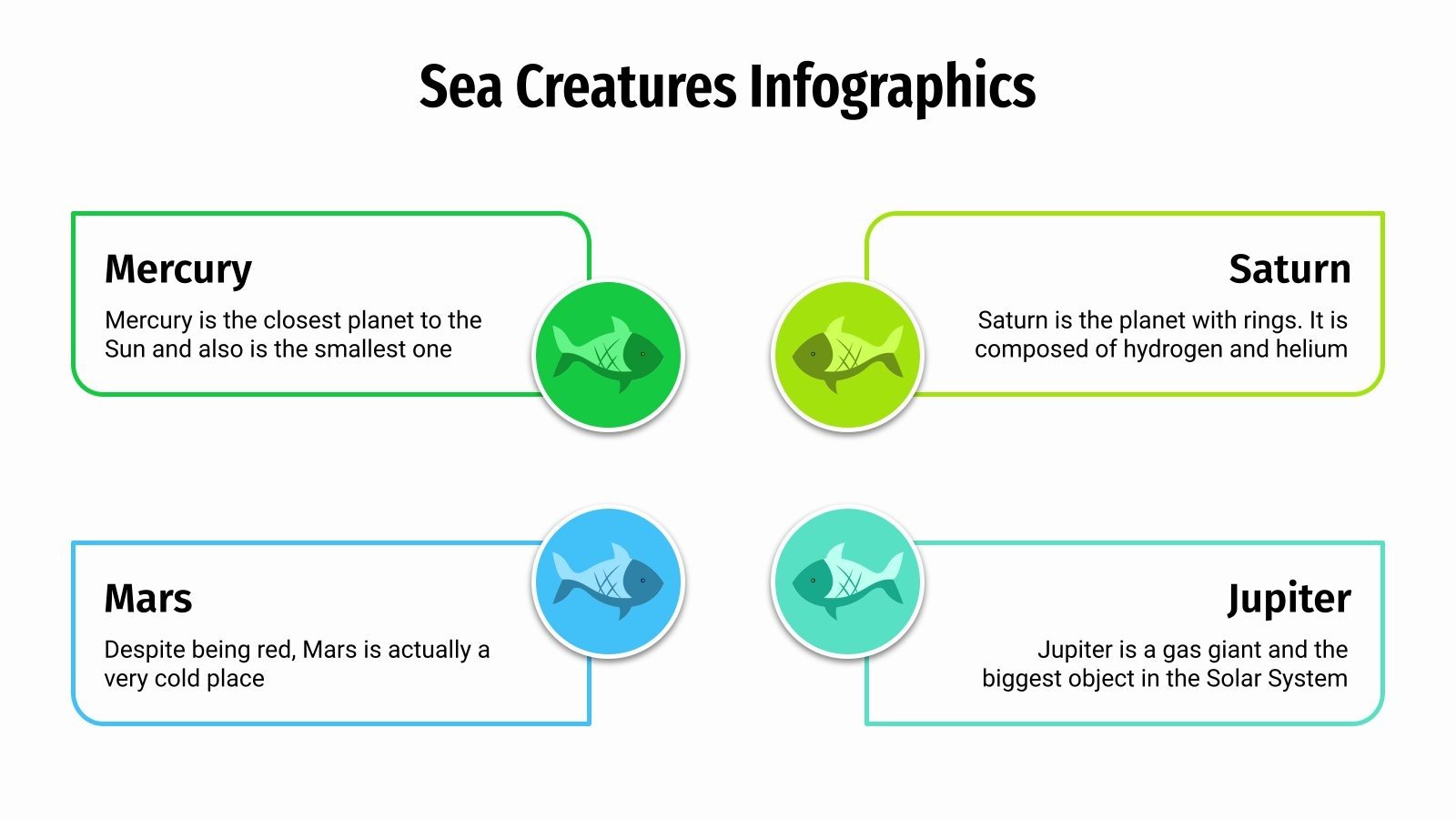 Sea Creatures Infographics | Google Slides & PTT Template