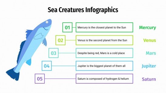 Sea Creatures Infographics | Google Slides & PTT Template