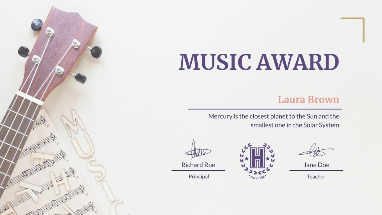 High School End of Year Awards Google Slides and PPT template