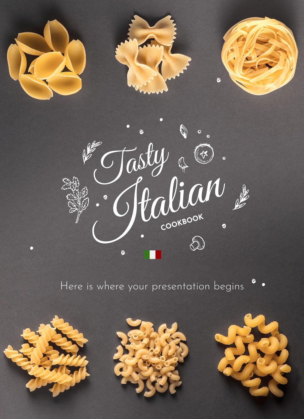 Libro de recetas italianas | Google Slides y PowerPoint