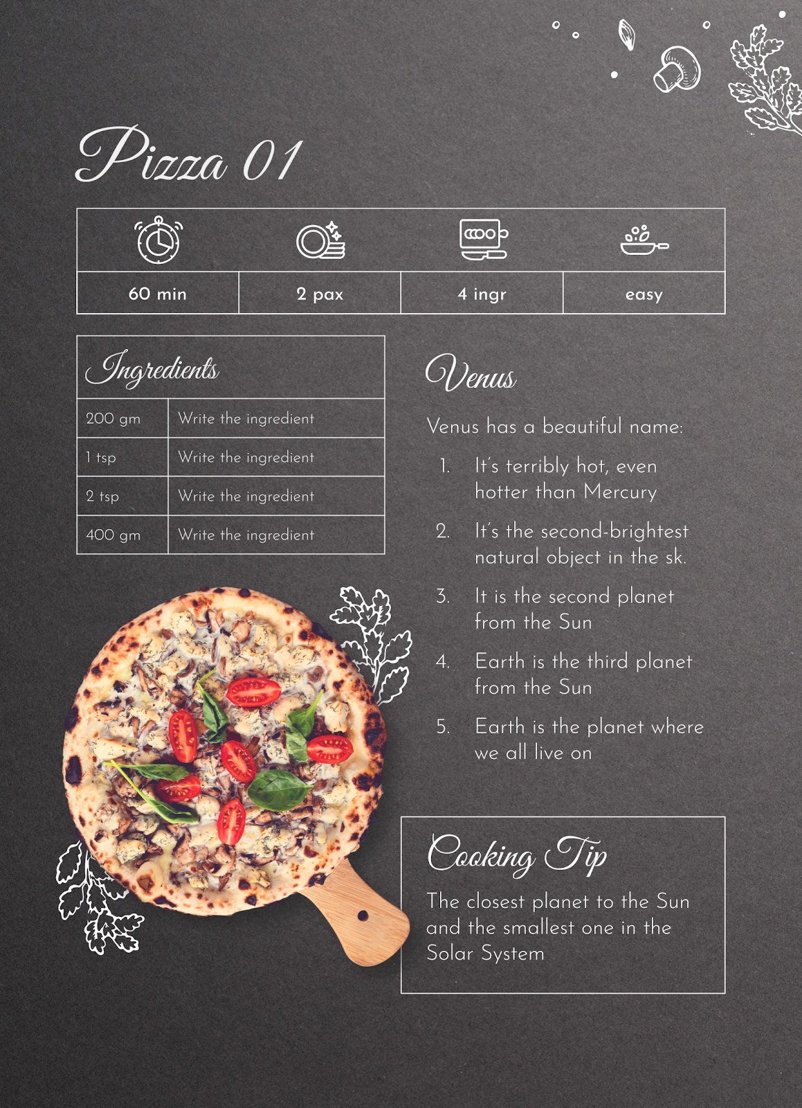 Libro de recetas italianas | Google Slides y PowerPoint