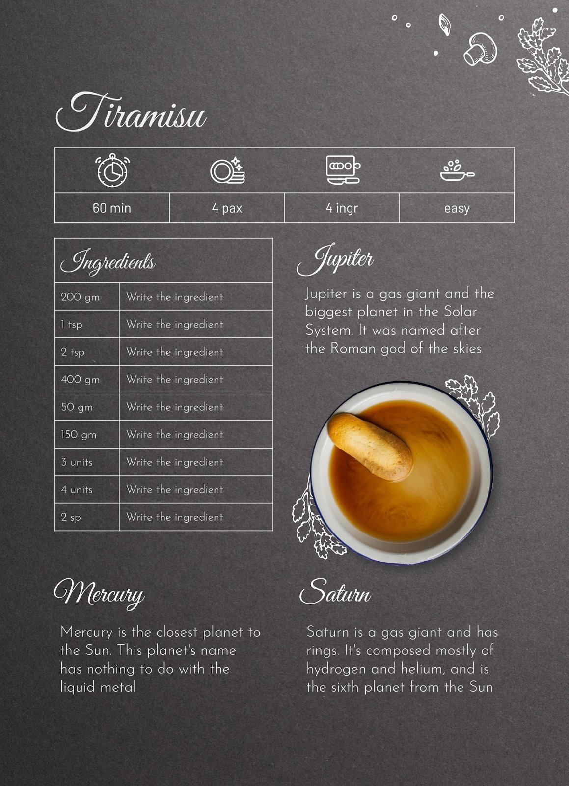 Libro de recetas italianas | Google Slides y PowerPoint