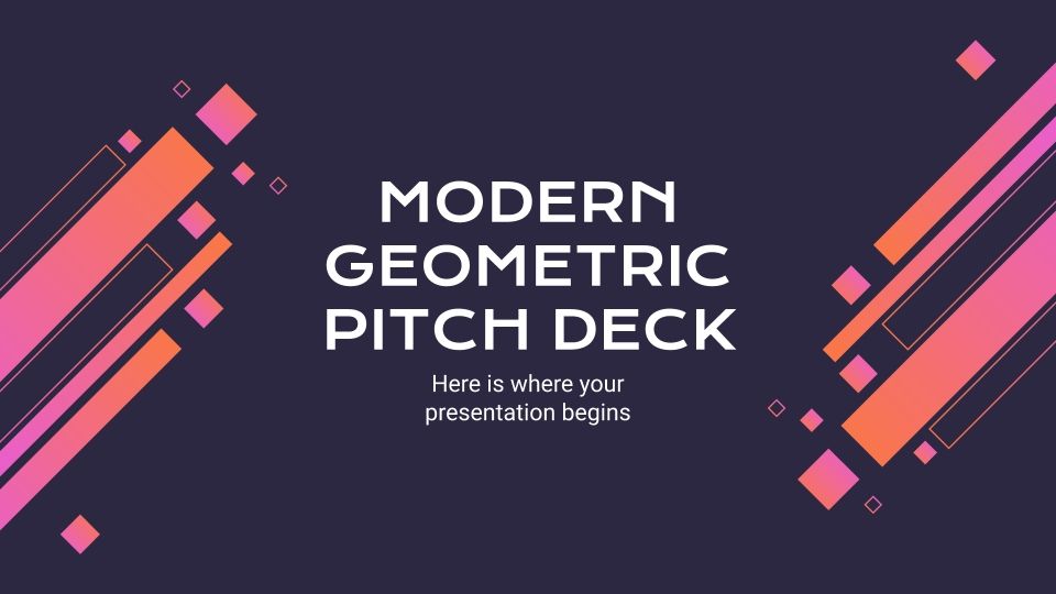 Modèles gratuits Google Slides et PowerPoint géométriques