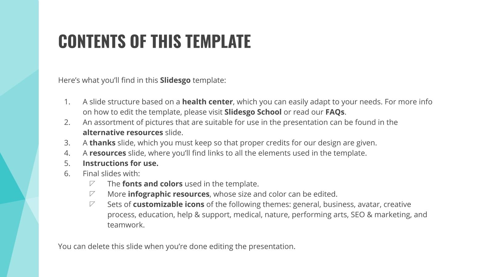 Public Hospital Google Slides theme and PowerPoint template