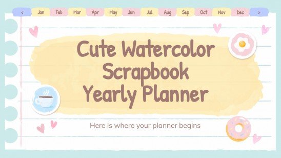 Free Google Slides & PowerPoint templates for a diary