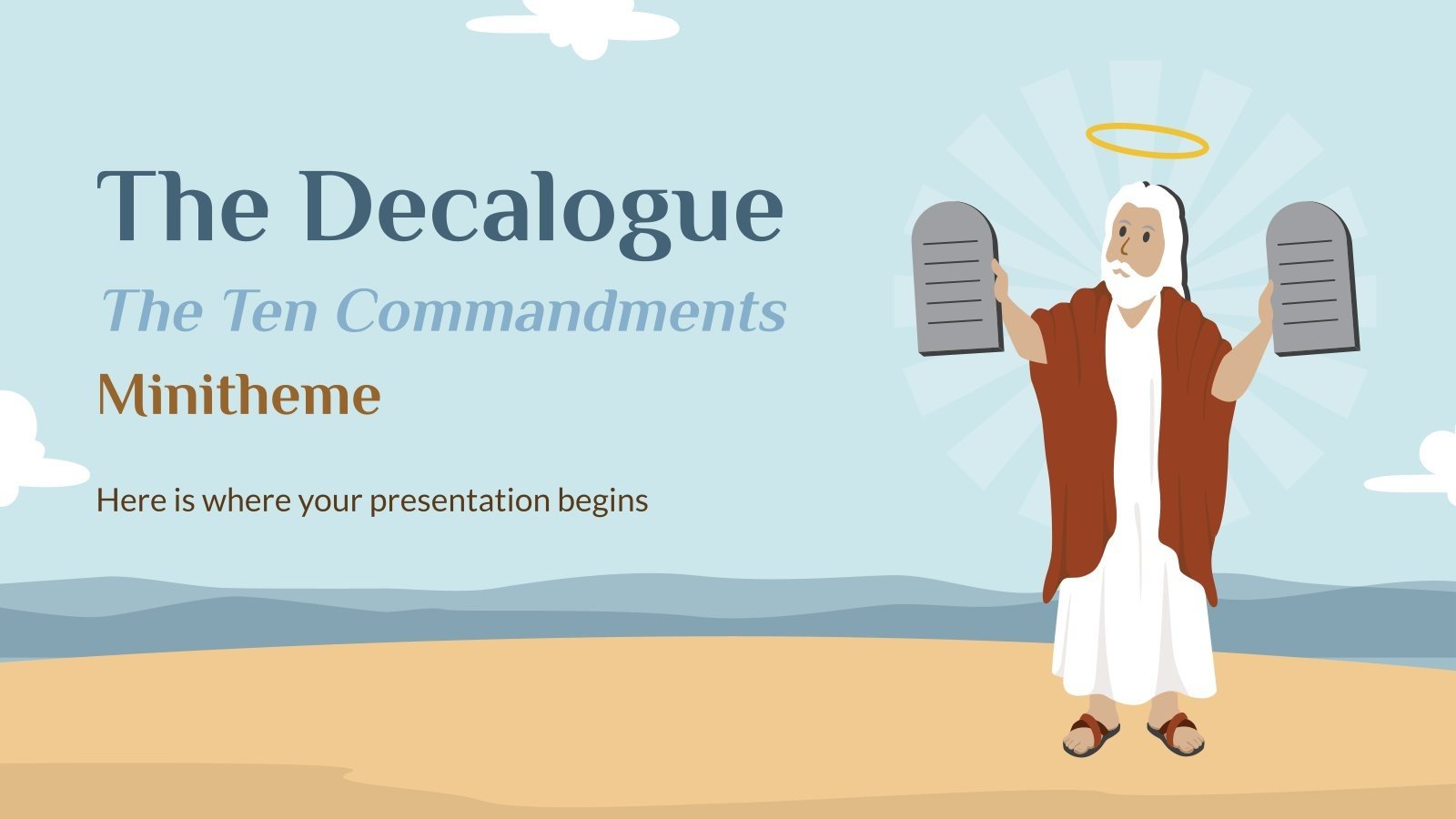The Decalogue (The Ten Commandments) Minitheme | Google Slides
