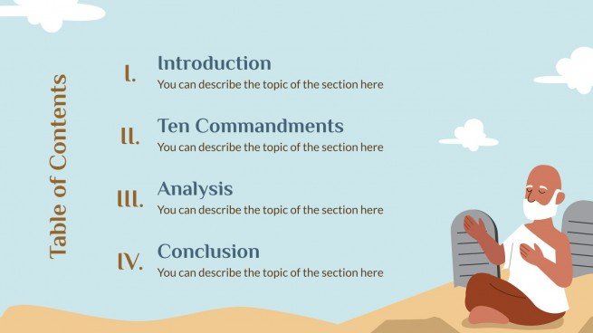The Decalogue (The Ten Commandments) Minitheme | Google Slides