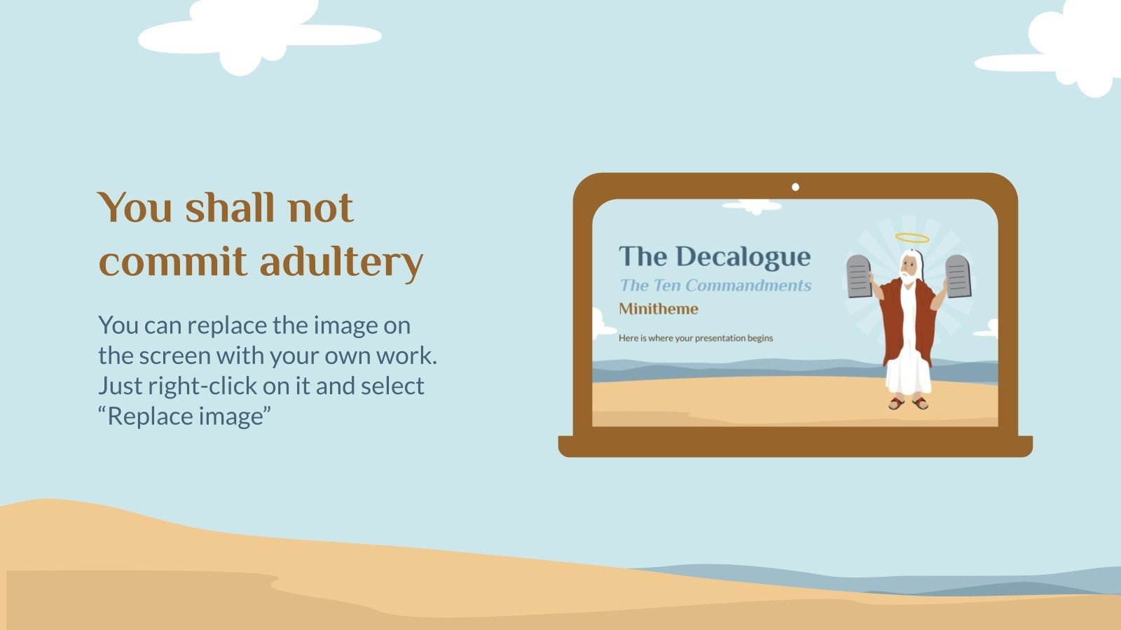 The Decalogue (The Ten Commandments) Minitheme | Google Slides
