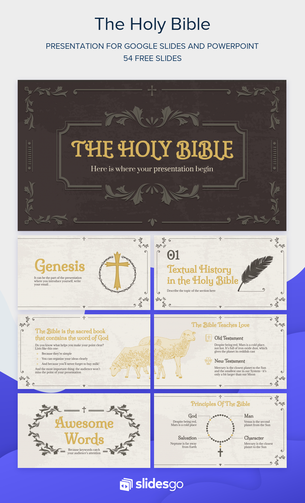 The Holy Bible | Google Slides & PowerPoint template
