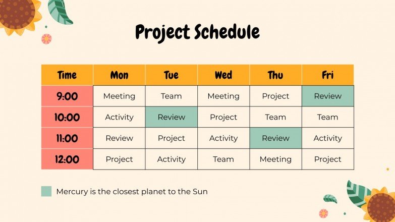 Sunflower Business Meeting | Google Slides & PowerPoint