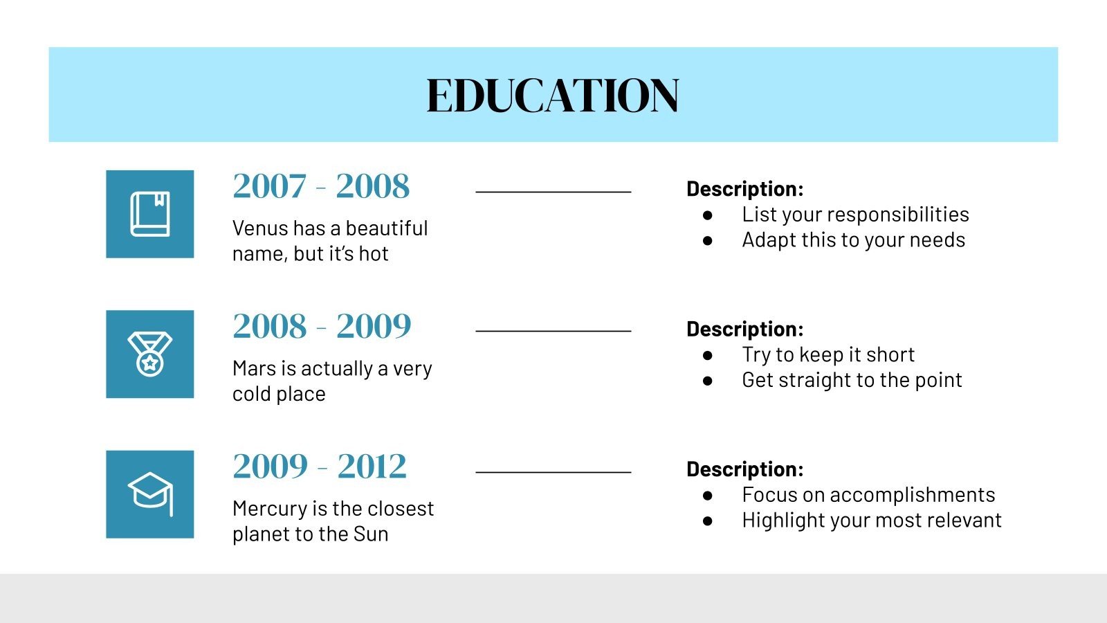 Library Book Style CV | Google Slides & PowerPoint Template