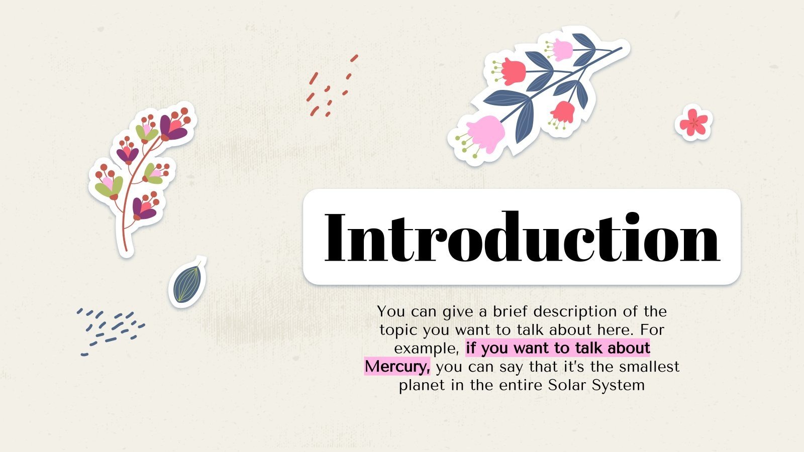 Floral Detailed Lesson Plan for Pre-K | Google Slides & PPT