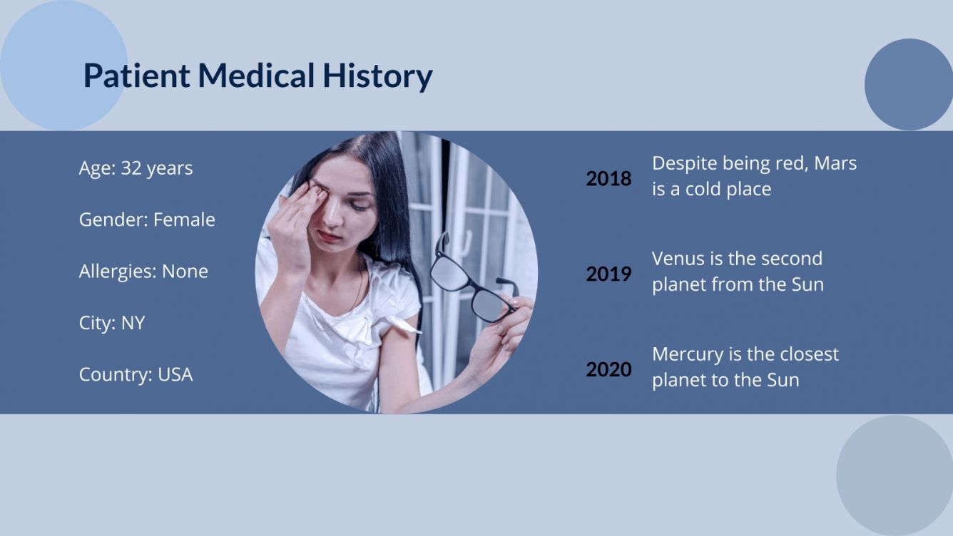 Eye Care Clinical Case Google Slides & PowerPoint template