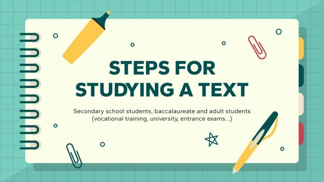 Steps for Studying a Text | Google Slides & PowerPoint