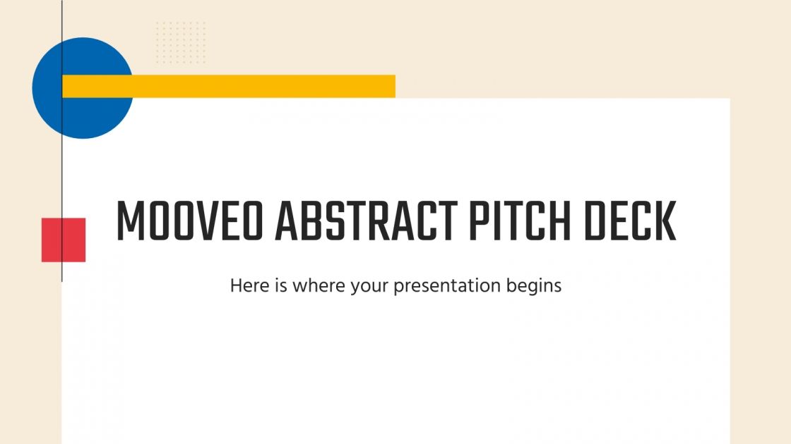 Mooveo Abstract Pitch Deck Google Slides & PPT template