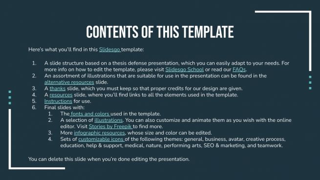 Geing Thesis Defense Google Slides & PowerPoint template