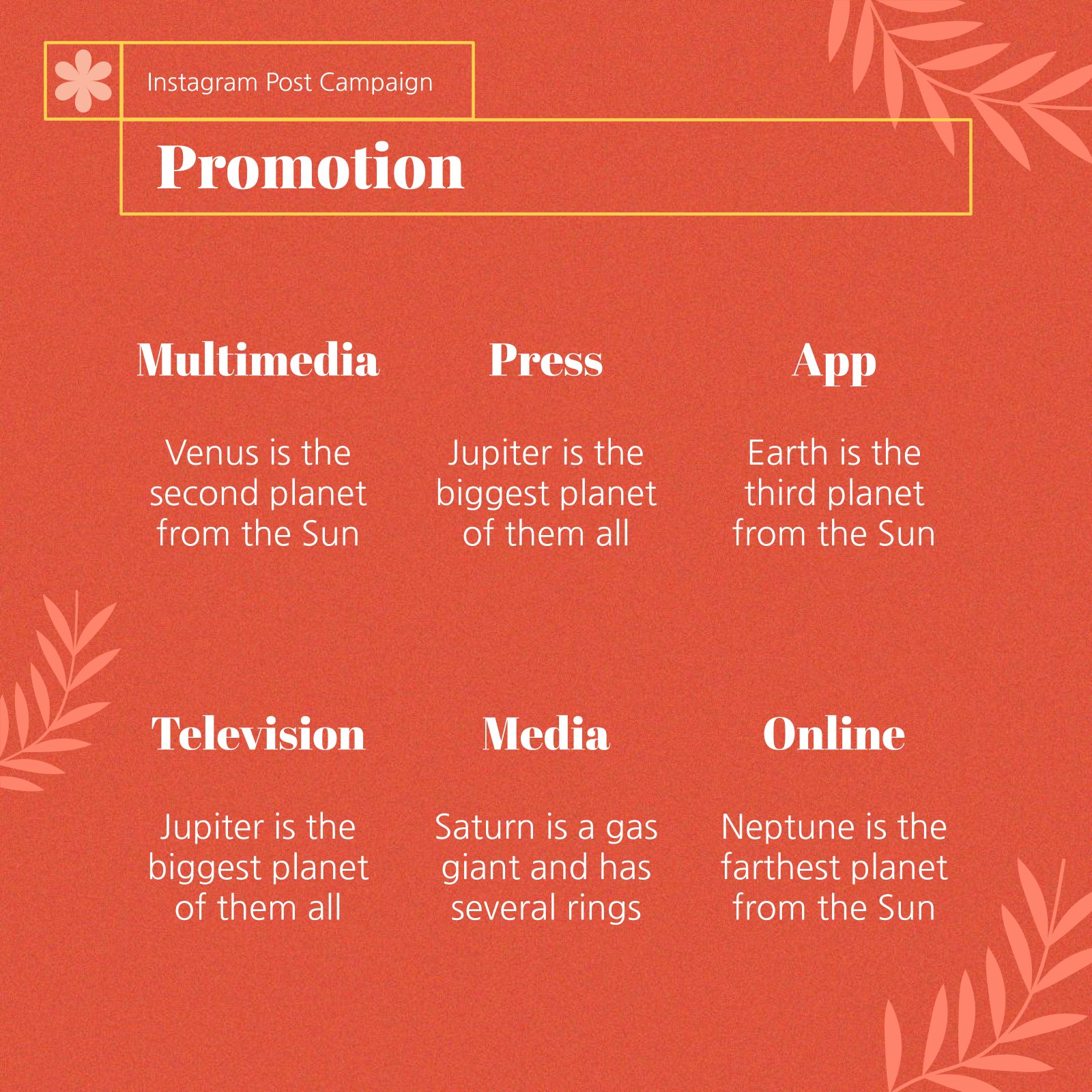 Warm Elegant Instagram Posts Campaign | Google Slides & PPT