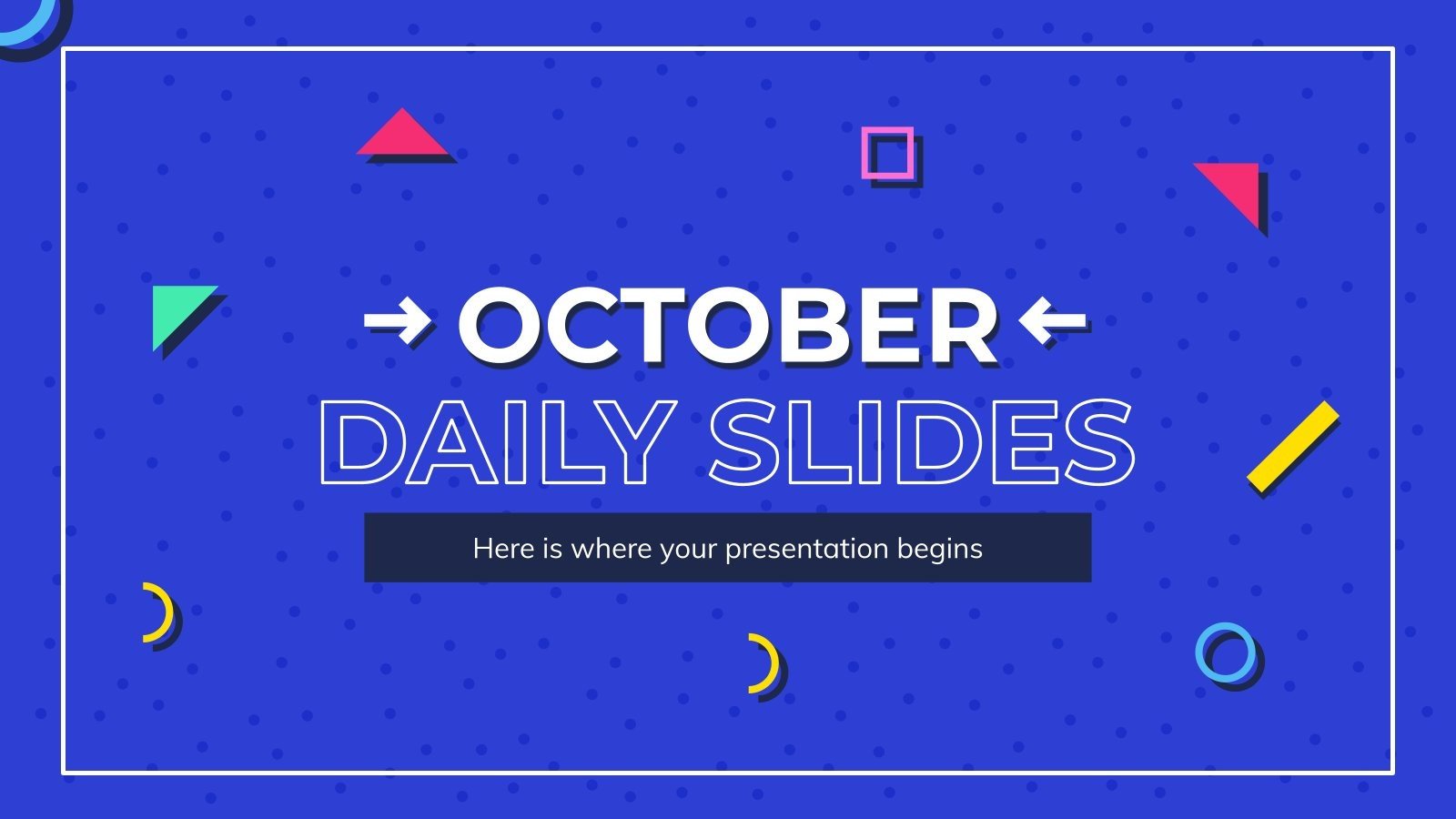 October Daily Slides | Google Slides & PowerPoint template