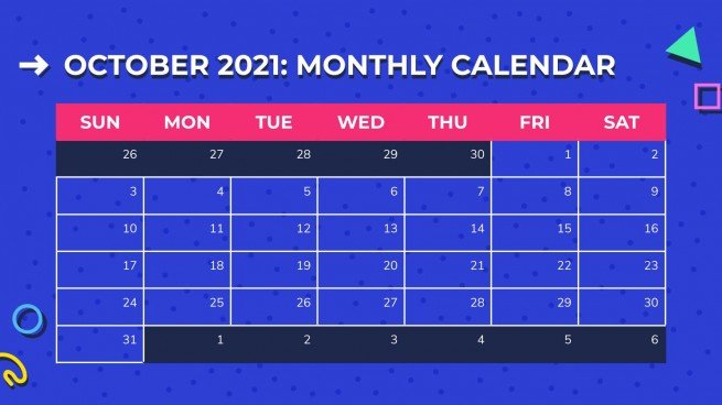 October Daily Slides | Google Slides & PowerPoint template