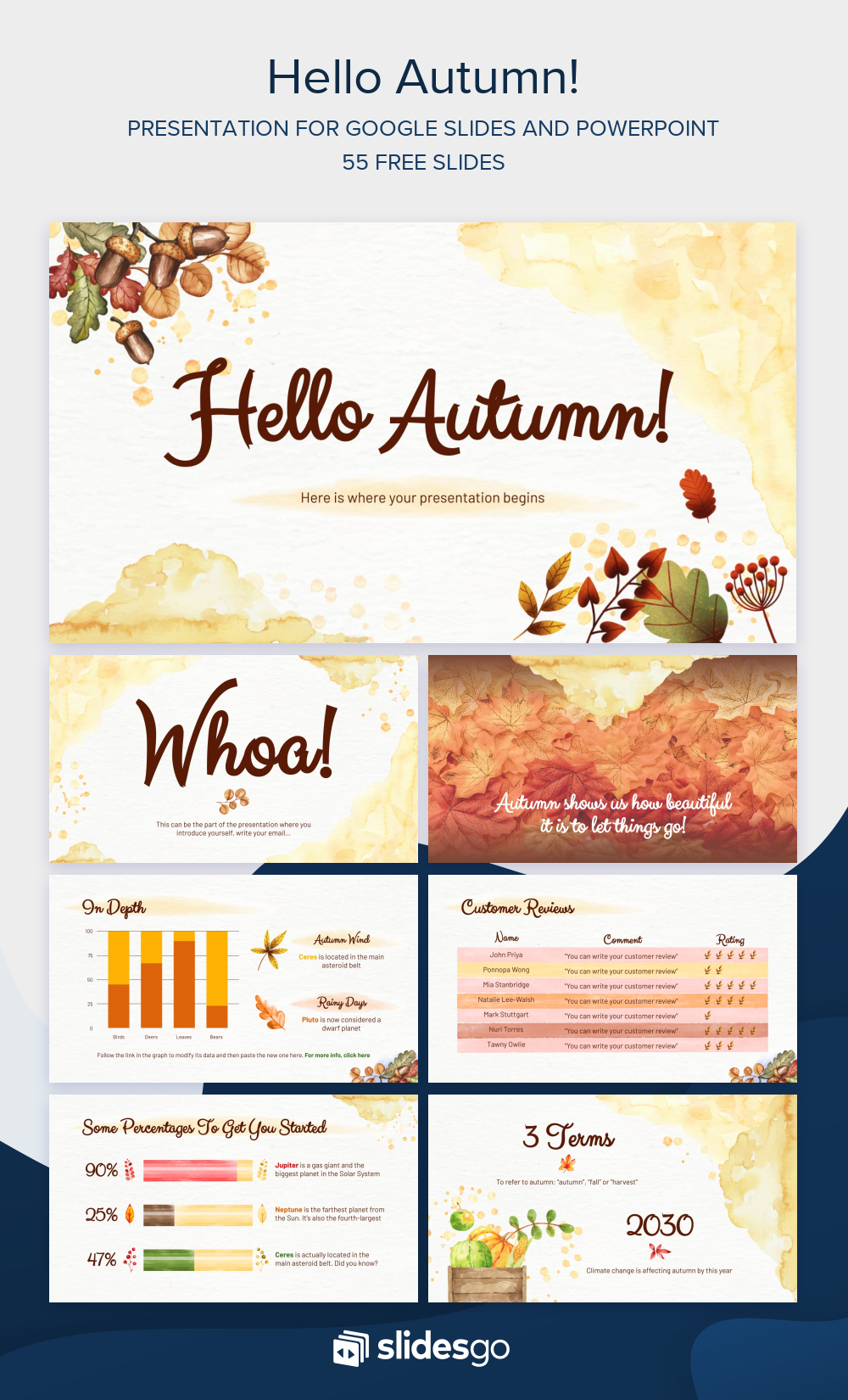 Hello Autumn! | Google Slides theme & PowerPoint template