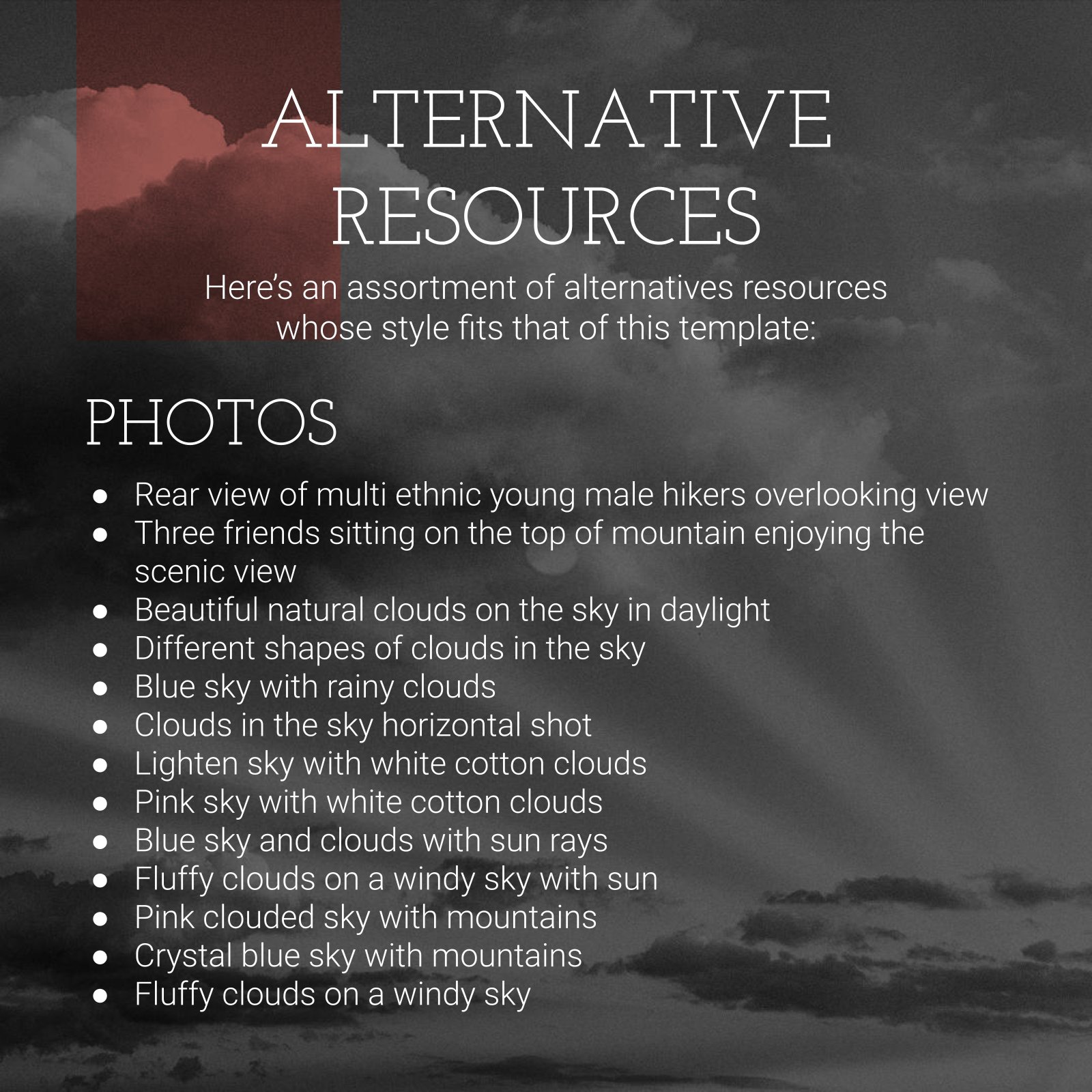 Black Clouds & Silver Linings | Google Slides & PowerPoint