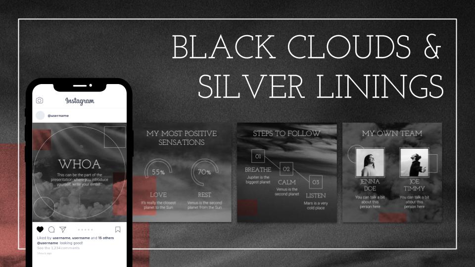 Black Clouds & Silver Linings | Google Slides & PowerPoint