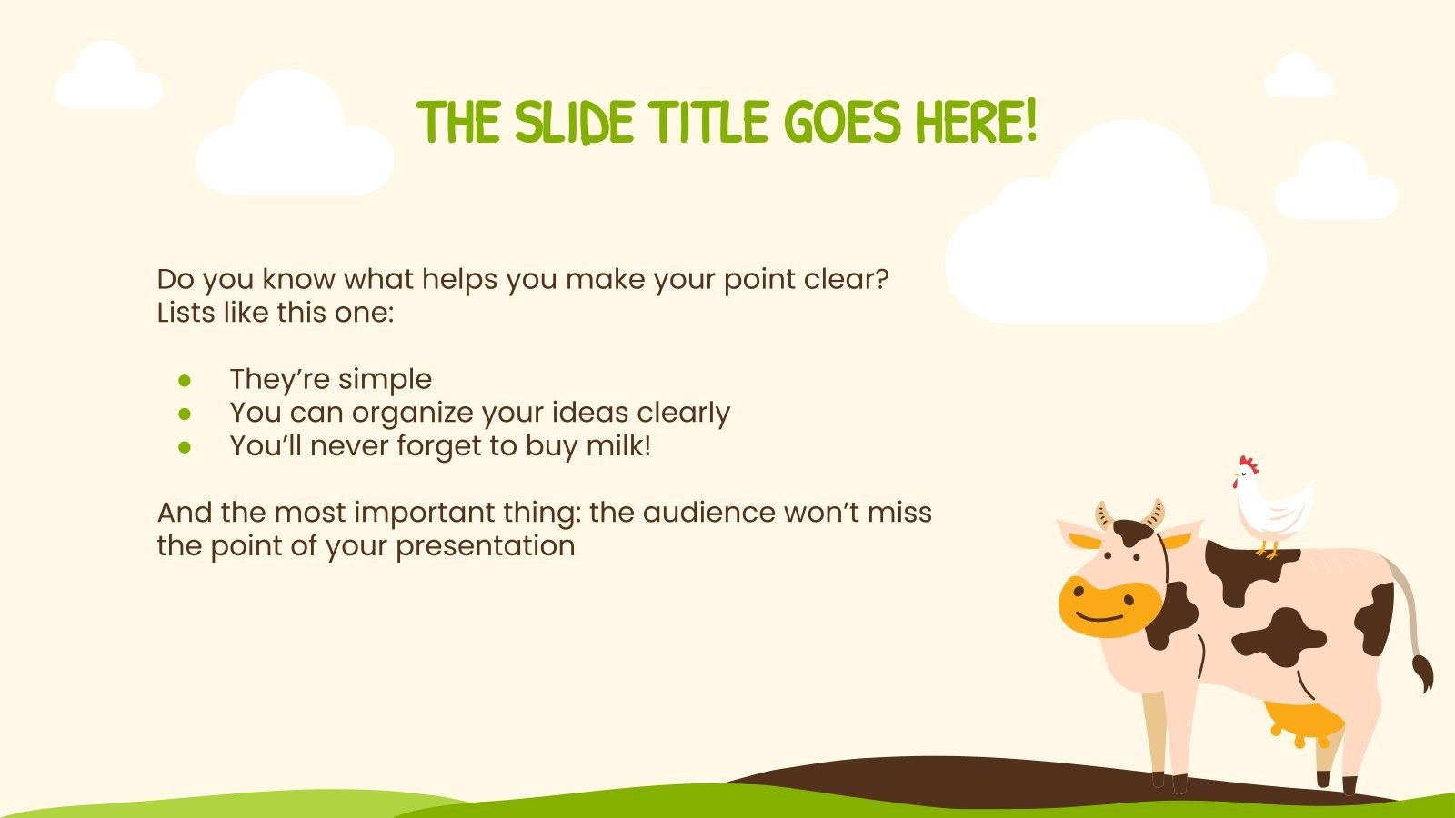 Farm Production Thesis Google Slides & PowerPoint template