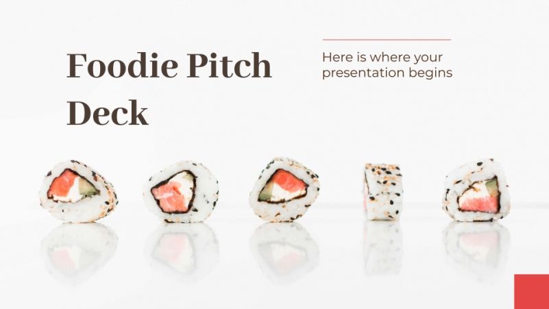 Plantillas gratis de Sushi para Google Slides y PowerPoint