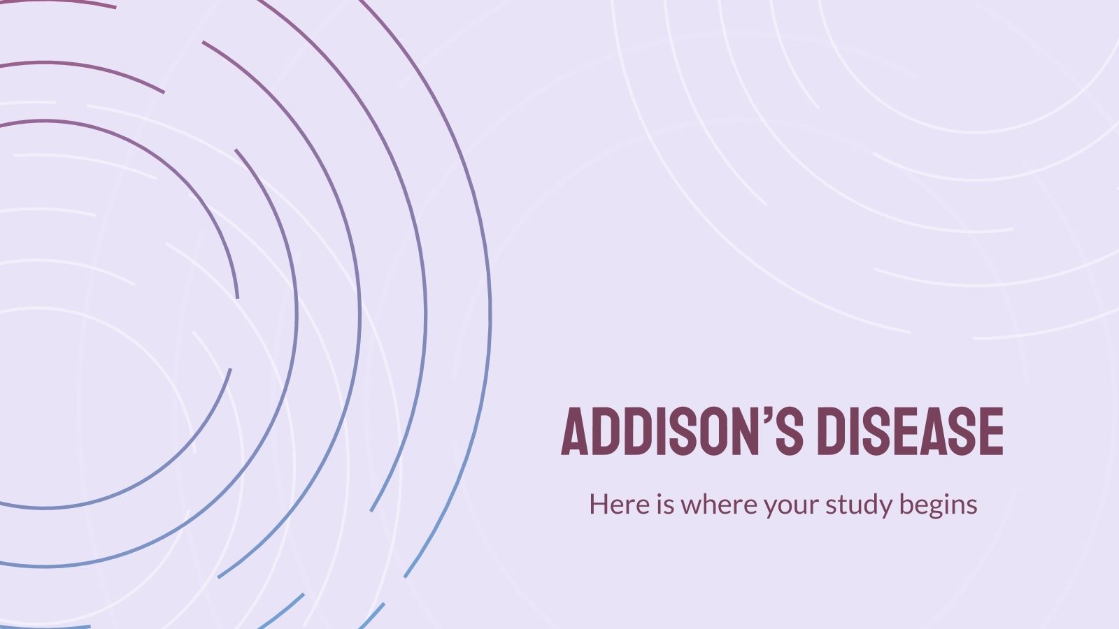 Addison's Disease Google Slides theme and PowerPoint template